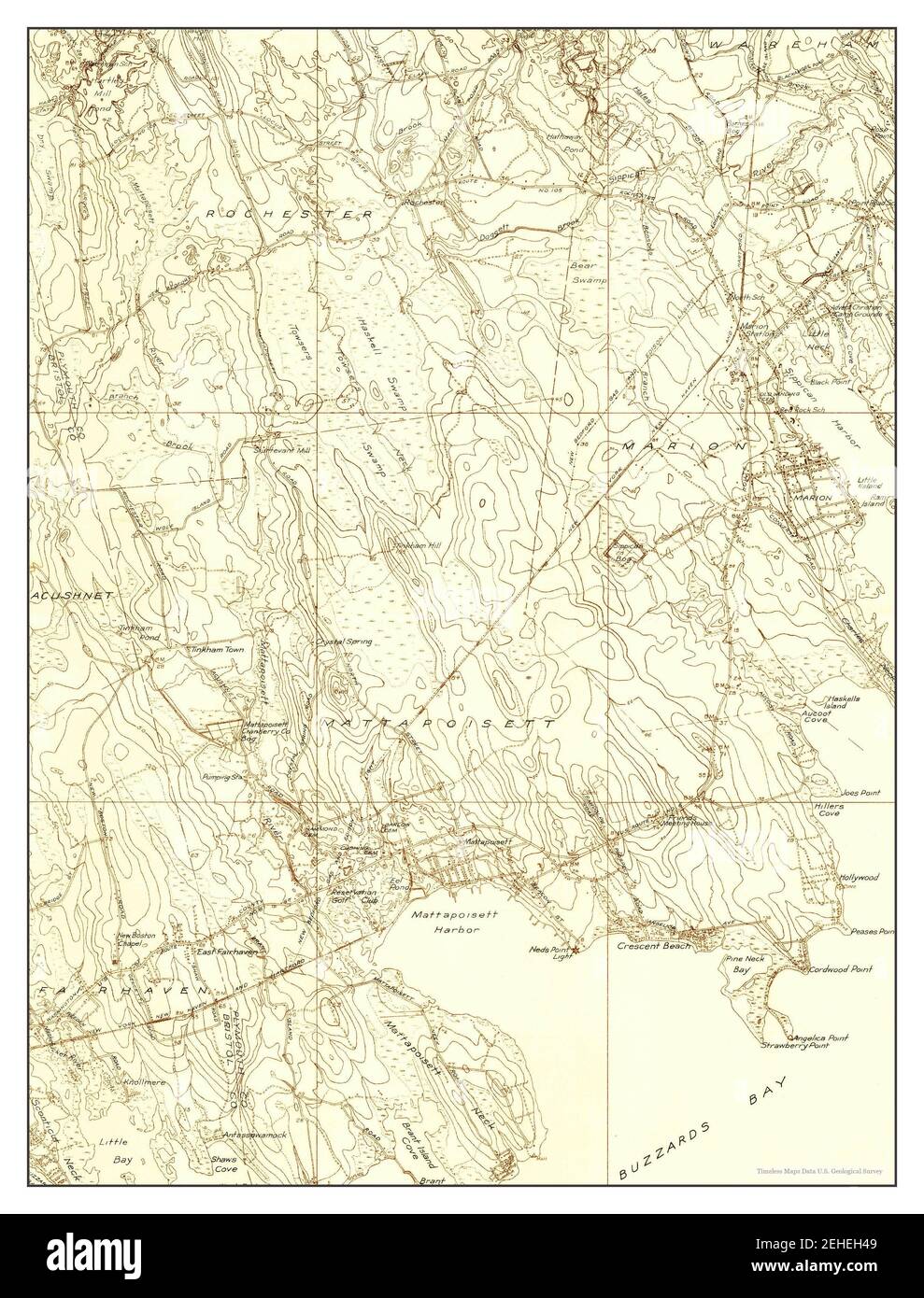 Marion massachusetts map Cut Out Stock Images & Pictures - Alamy