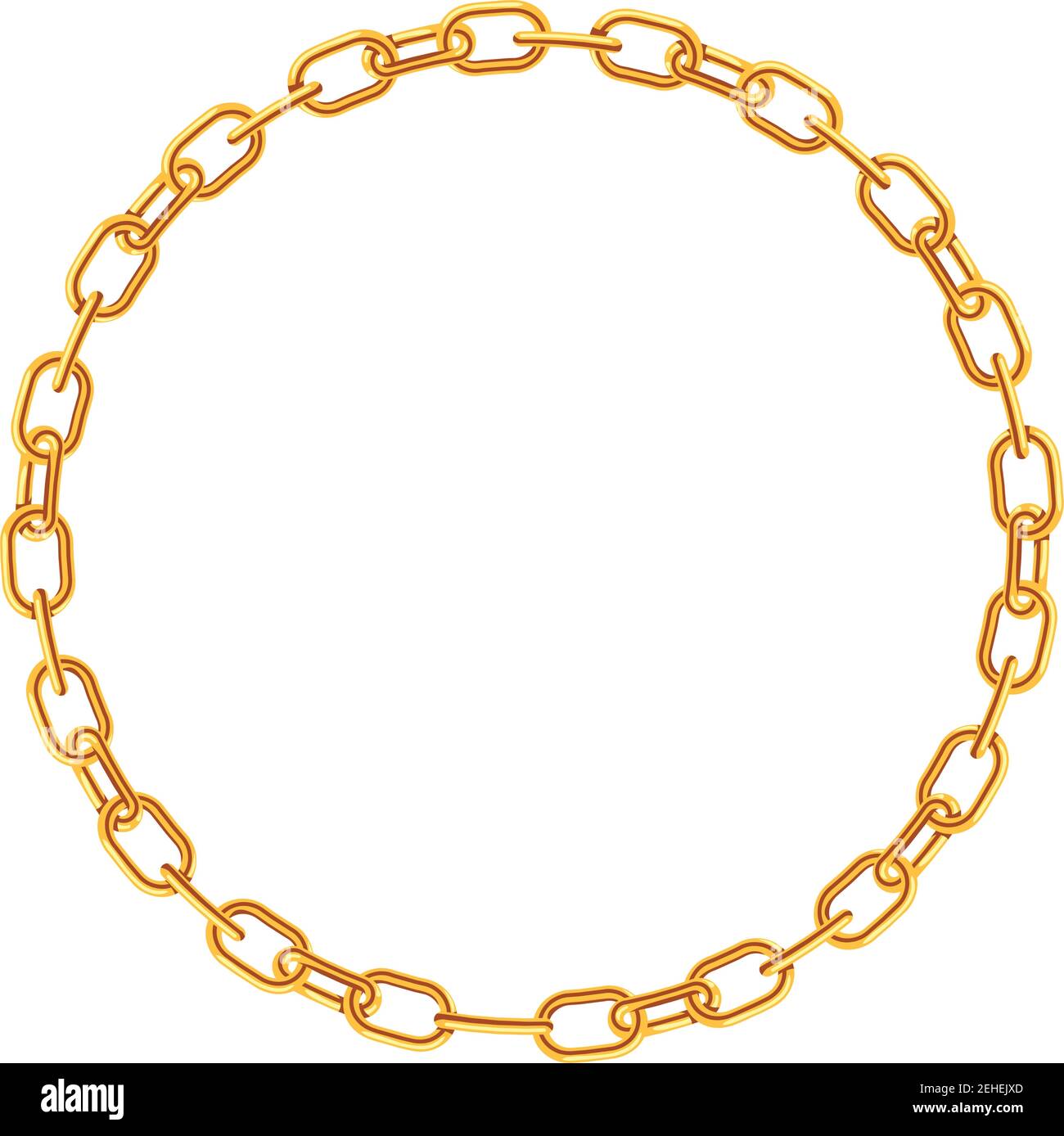 silver chains bracelet isolated on white background. vector ...