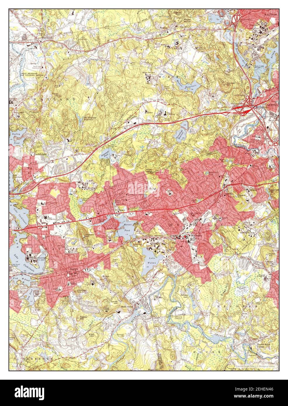 Natick, Massachusetts, map 1970, 1:24000, United States of America by ...