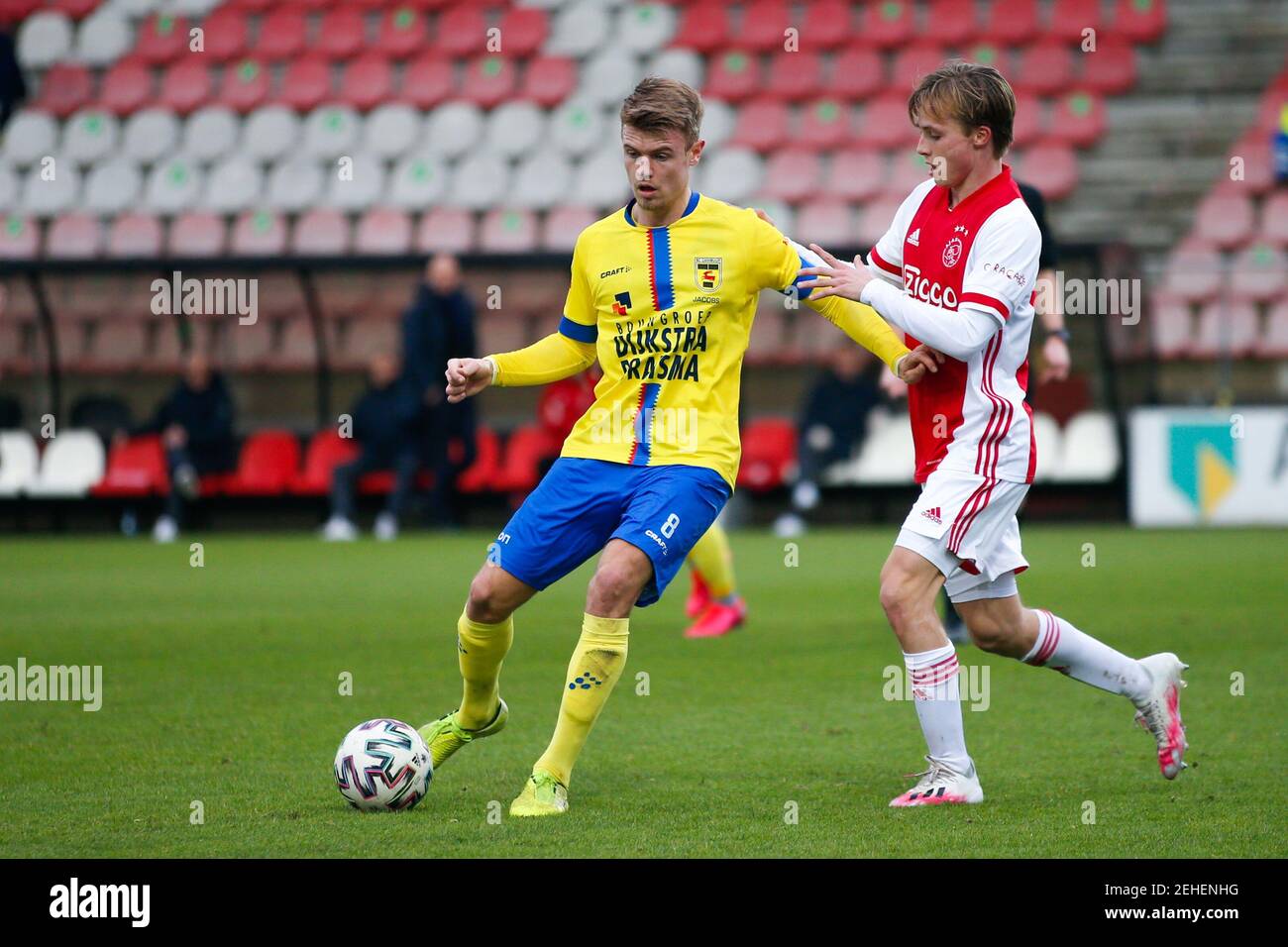 AMSTERDAM, NETHERLANDS - FEBRUARY 19: Jamie Jacobs of SC Cambuur and ...
