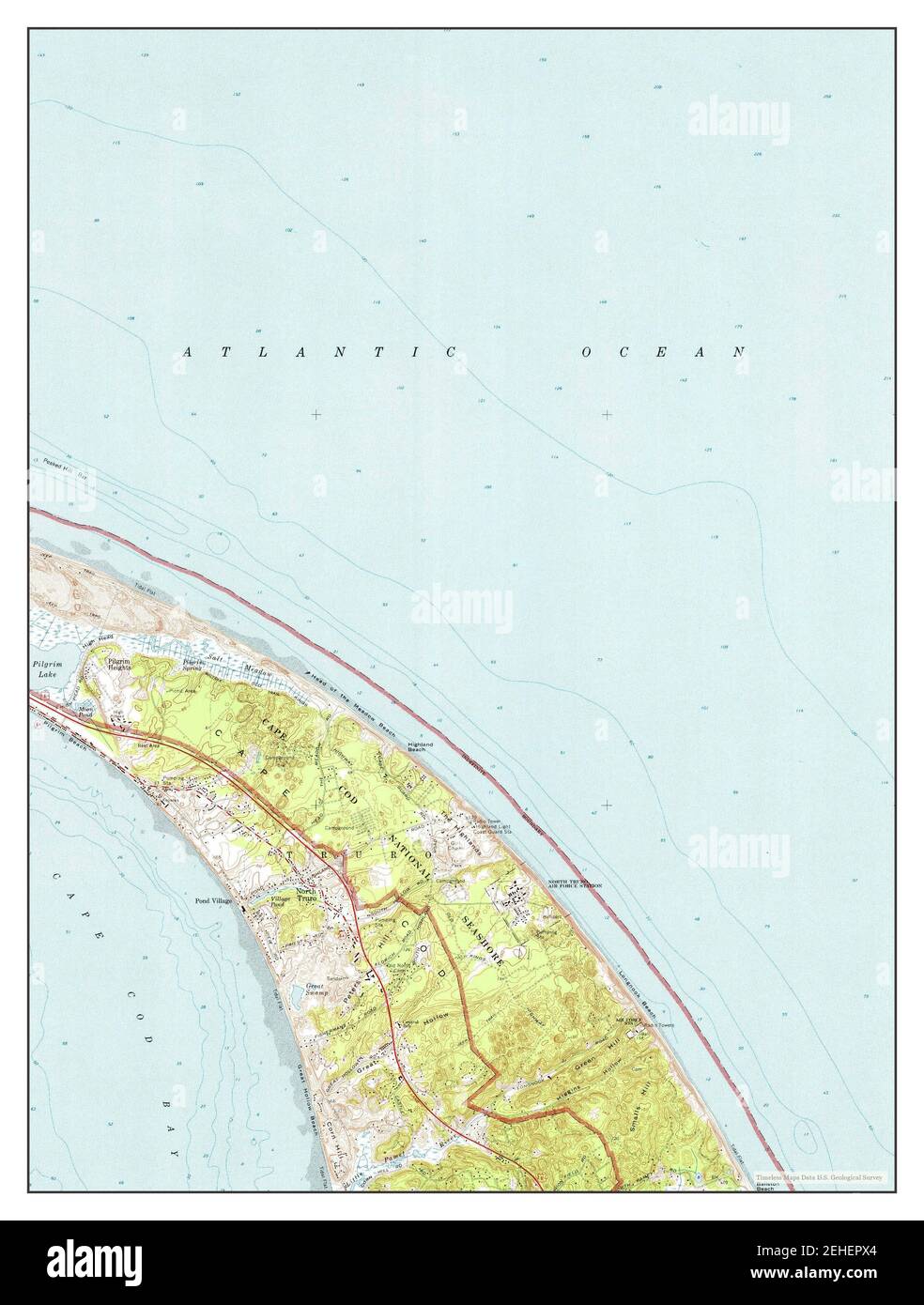 North Truro, Massachusetts, map 1972, 1:24000, United States of America ...