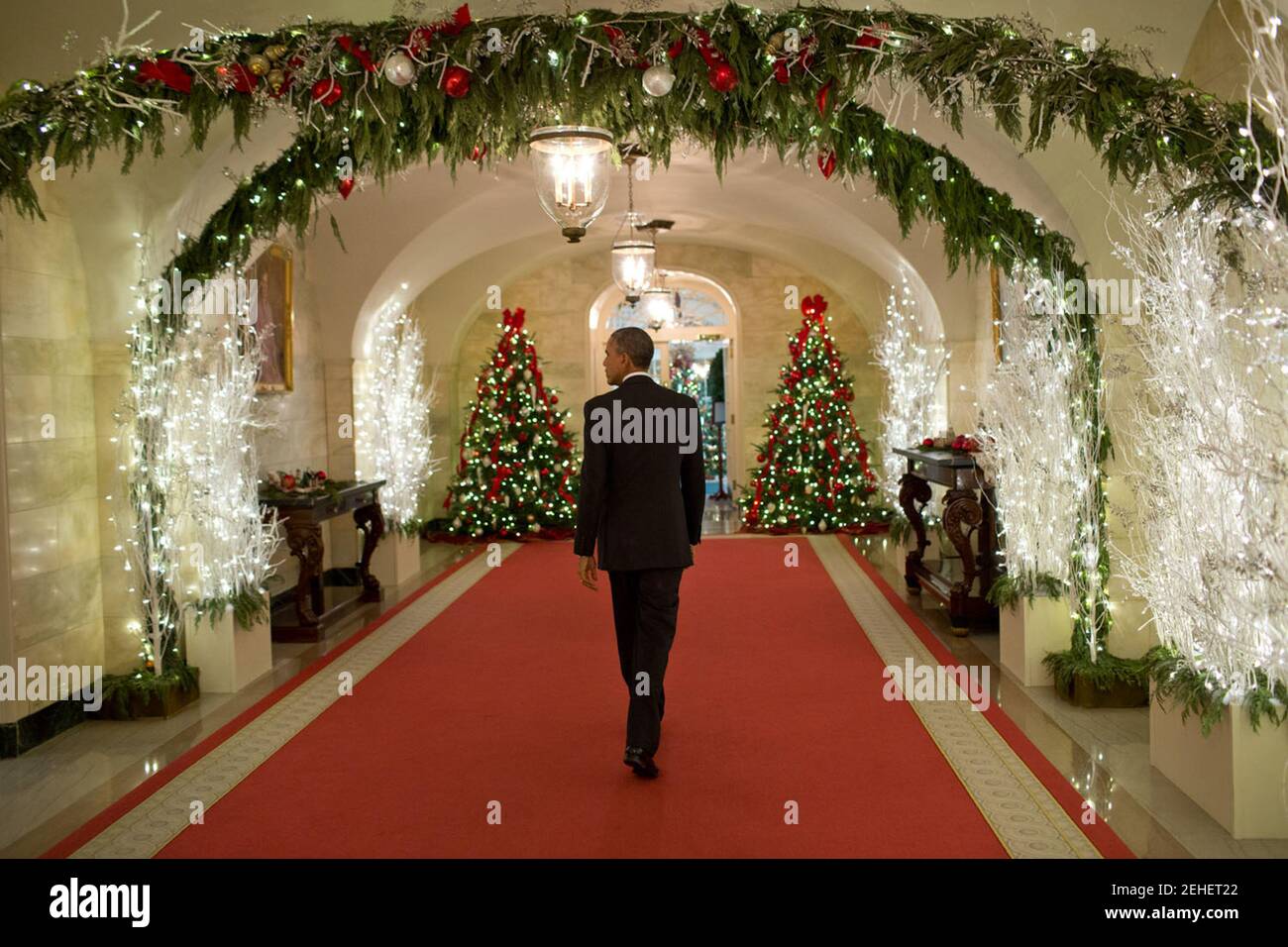Dec. 12, 2014 "The President walks through the Ground Floor Corridor of ...