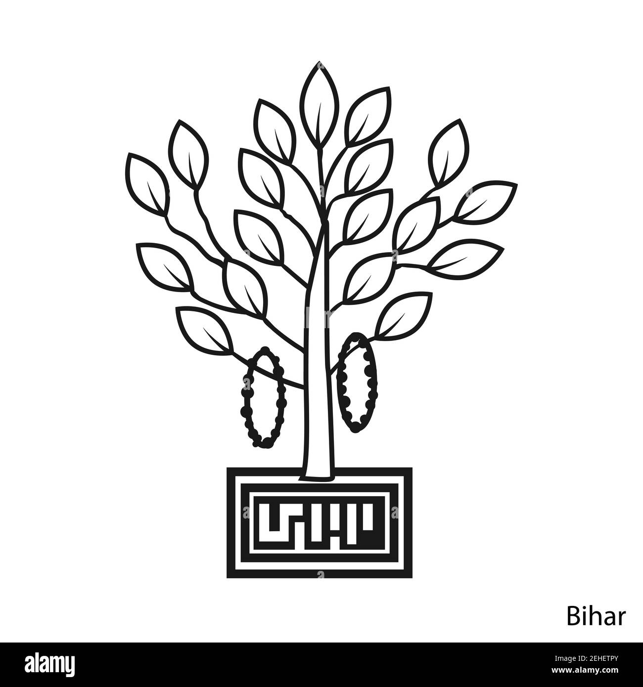 Coat of Arms of Bihar is a Indian region. Vector heraldic emblem Stock ...