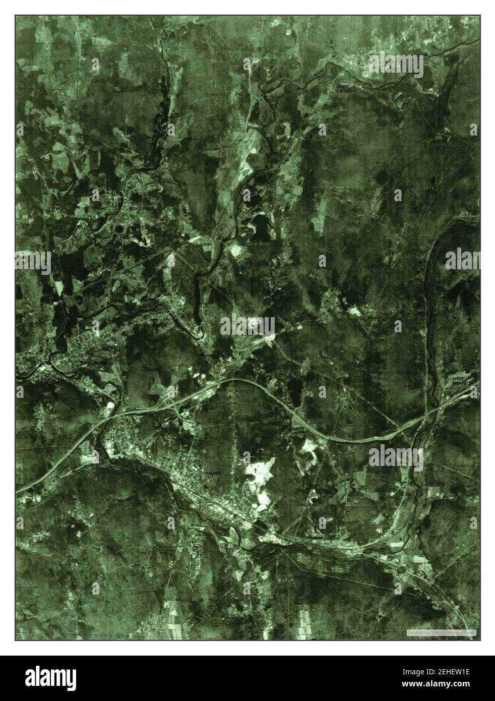 Palmer, Massachusetts, map 1975, 1:25000, United States of America by ...