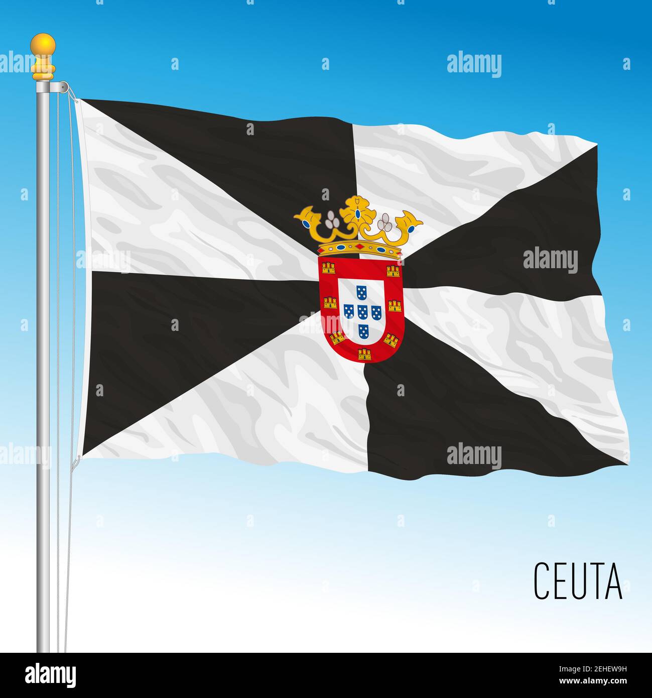 Ceuta flag hi-res stock photography and images - Alamy