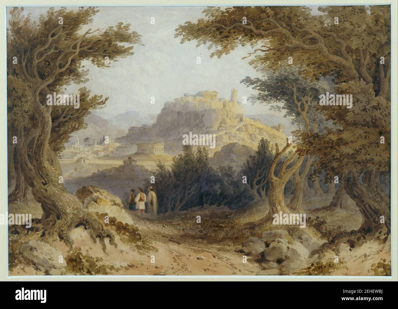 Page William - View of Athens Stock Photo - Alamy