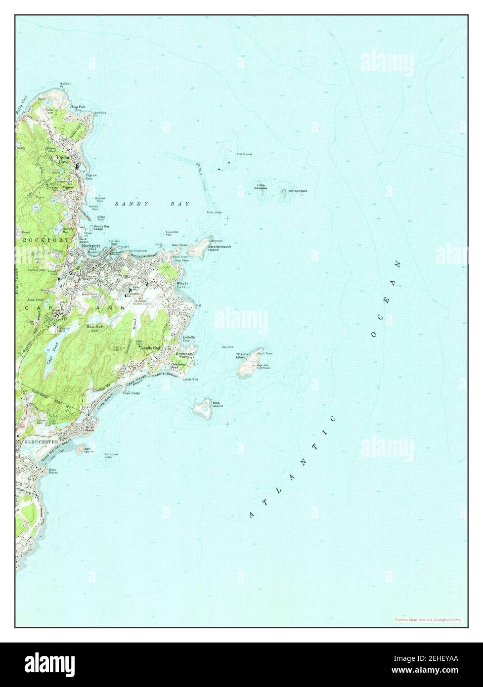 Map of rockport hi-res stock photography and images - Alamy