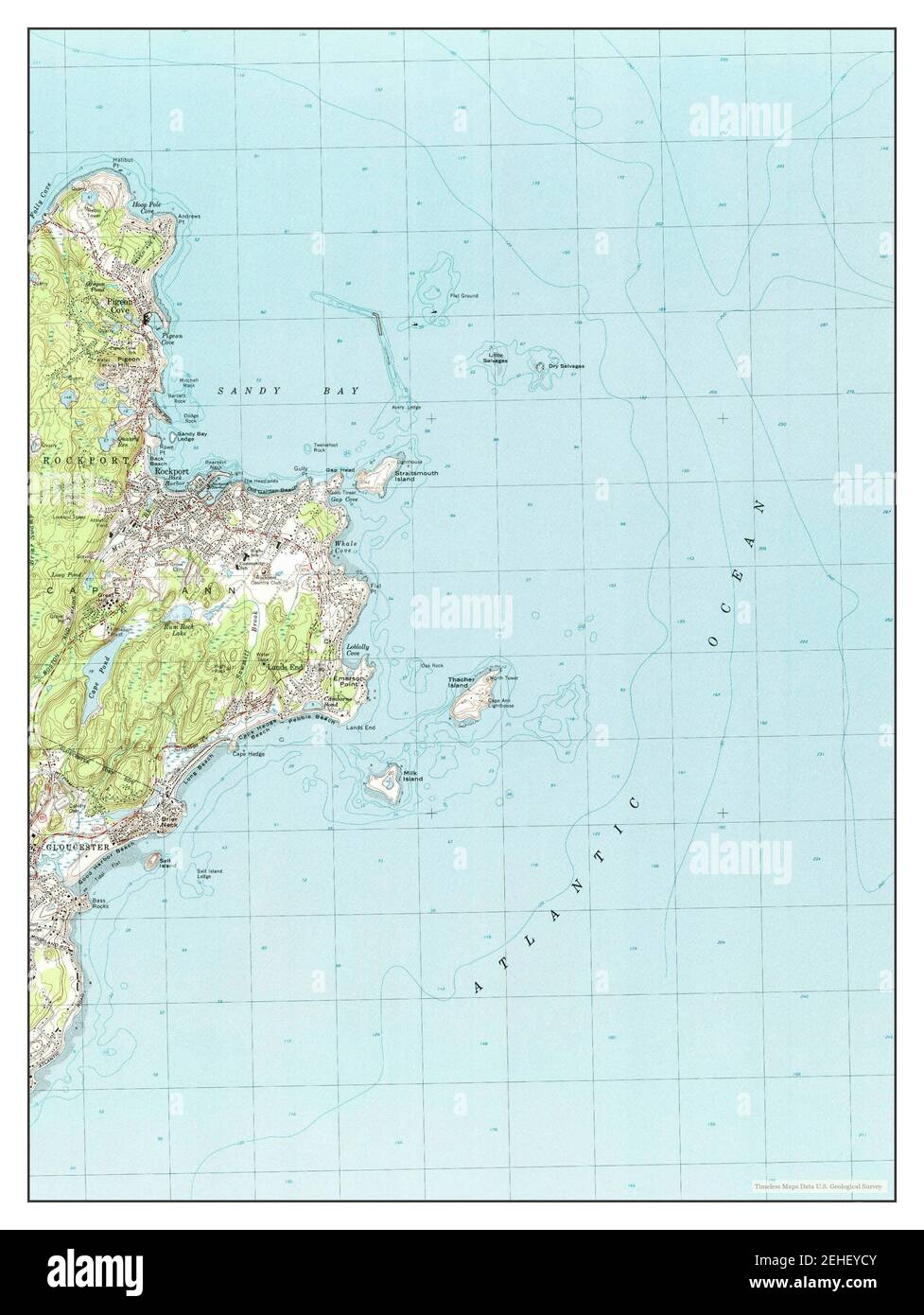 Map of rockport massachusetts hi-res stock photography and images - Alamy