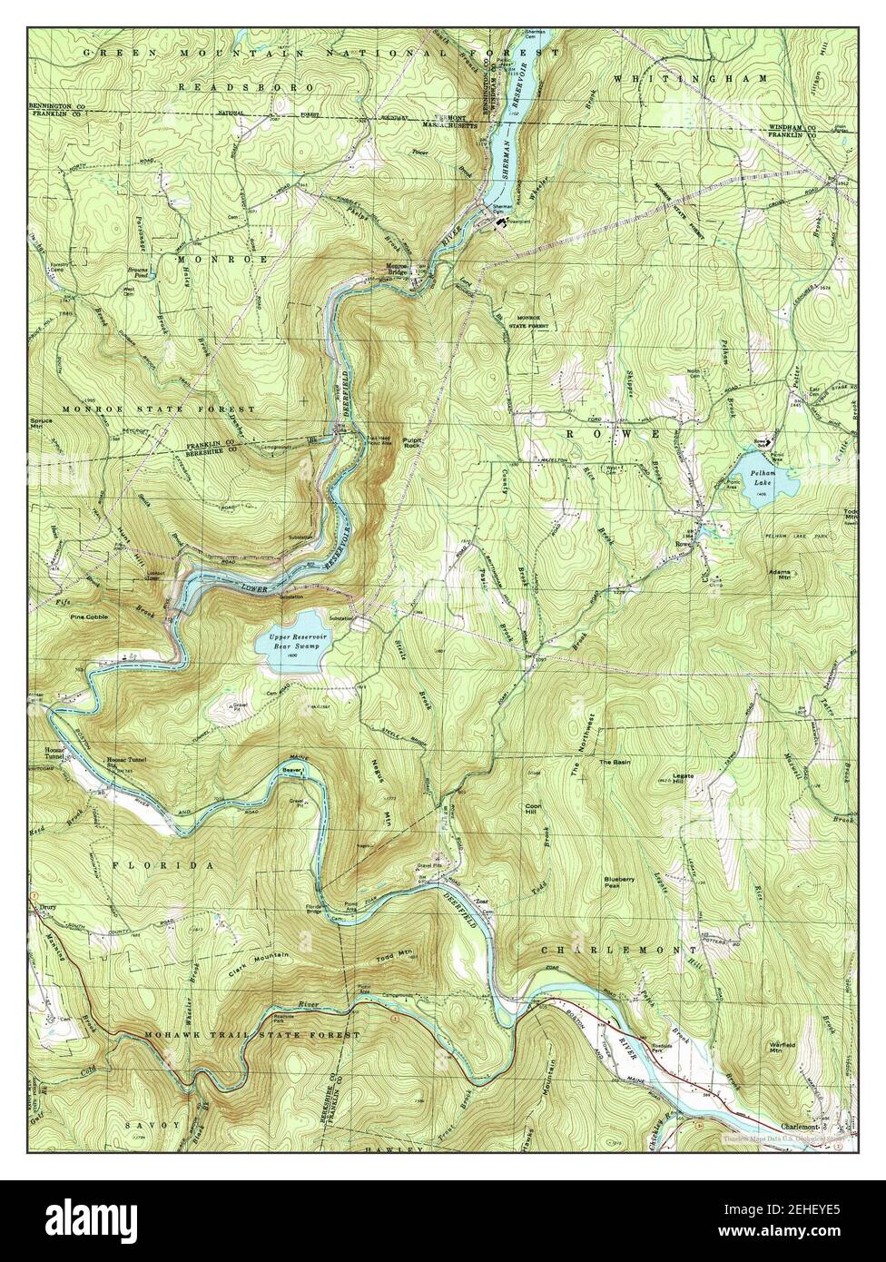 Rowe, Massachusetts, map 1973, 1:24000, United States of America by ...