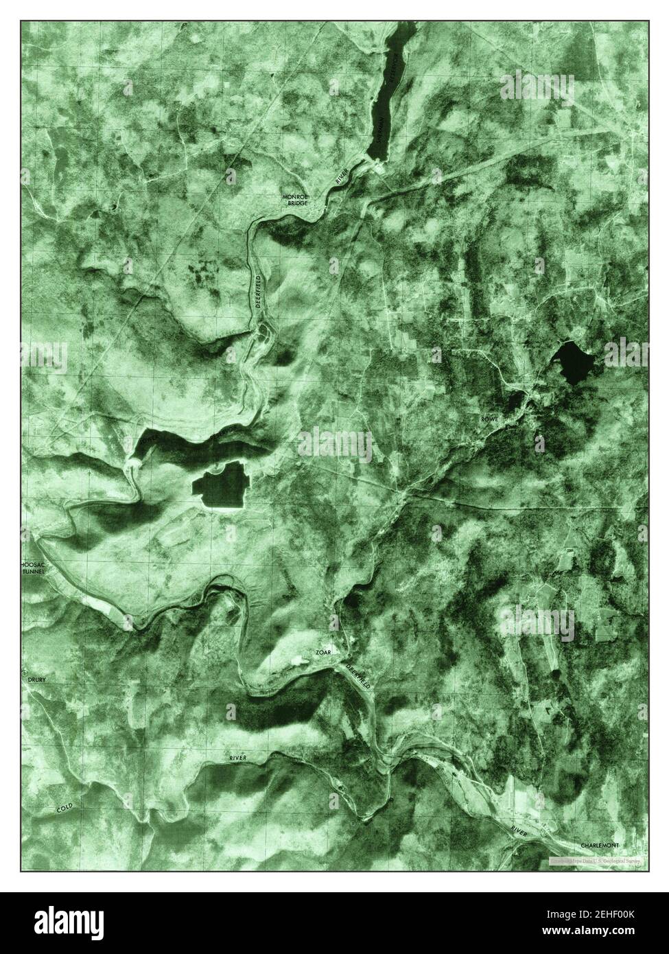Rowe, Massachusetts, map 1975, 1:25000, United States of America by ...