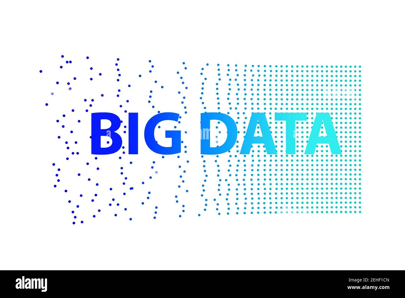 Concept big data processing center Cut Out Stock Images & Pictures - Alamy