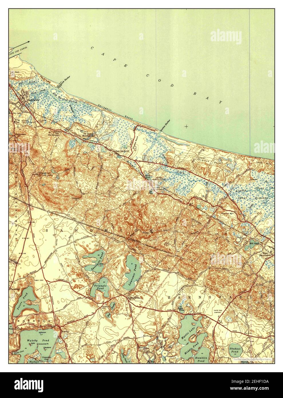Sandwich, Massachusetts, map 1940, 1:31680, United States of America by ...