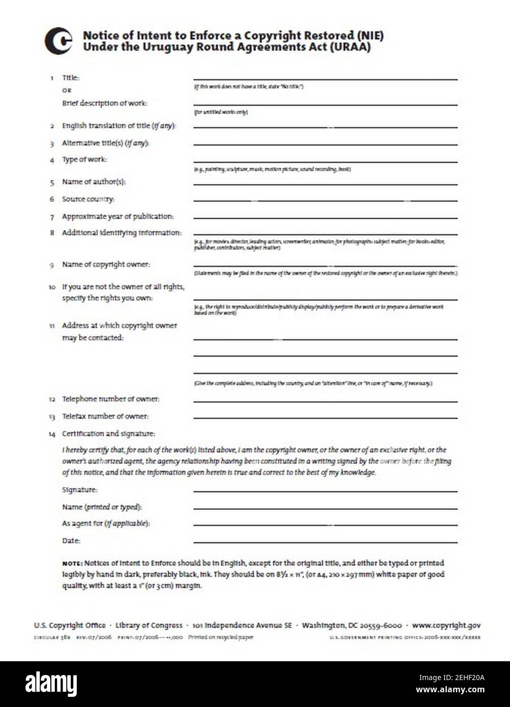 Page-Highlights of Copyright Amendments Contained in the URAA Circular ...