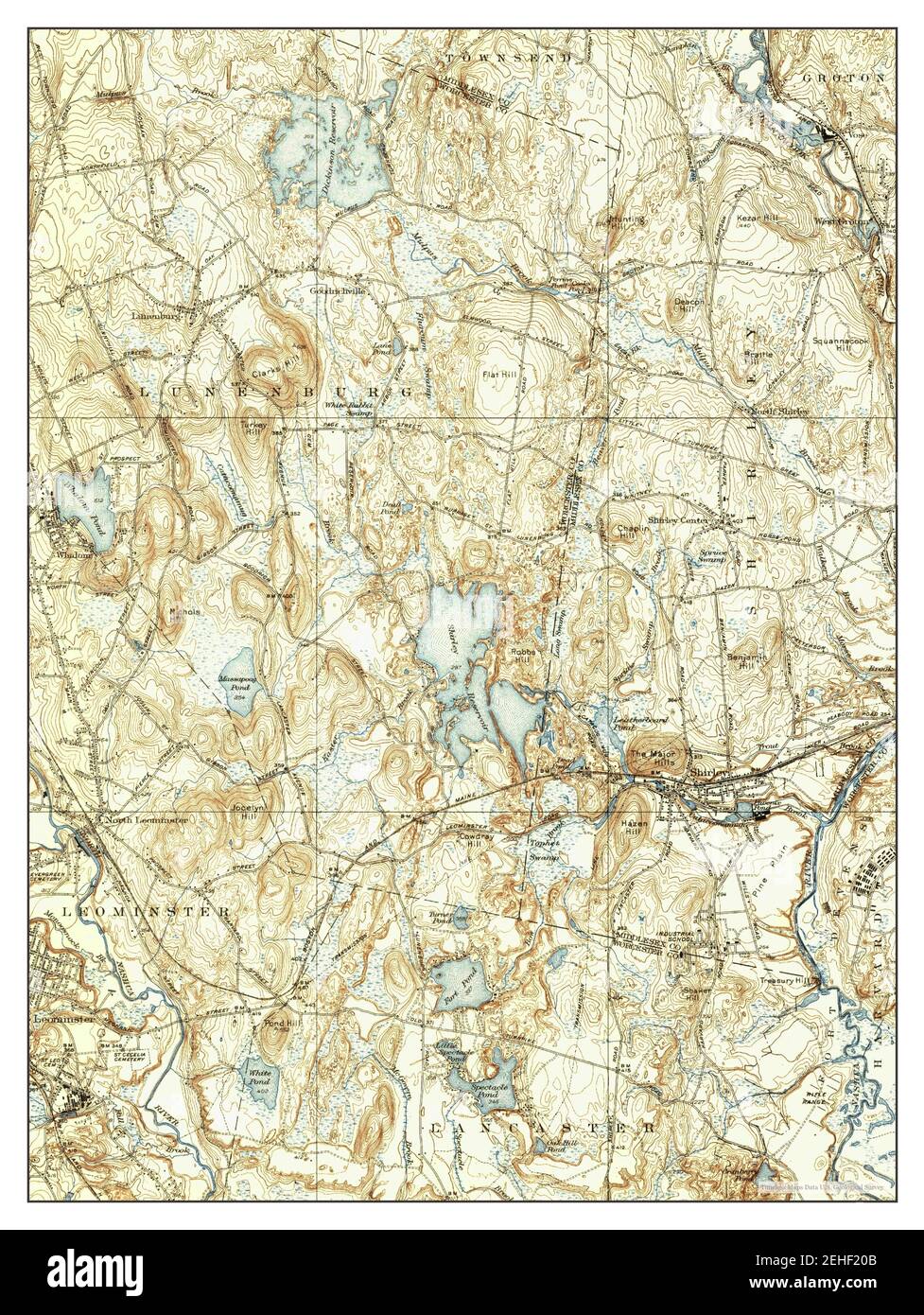 Shirley, Massachusetts, map 1935, 1:31680, United States of America by ...