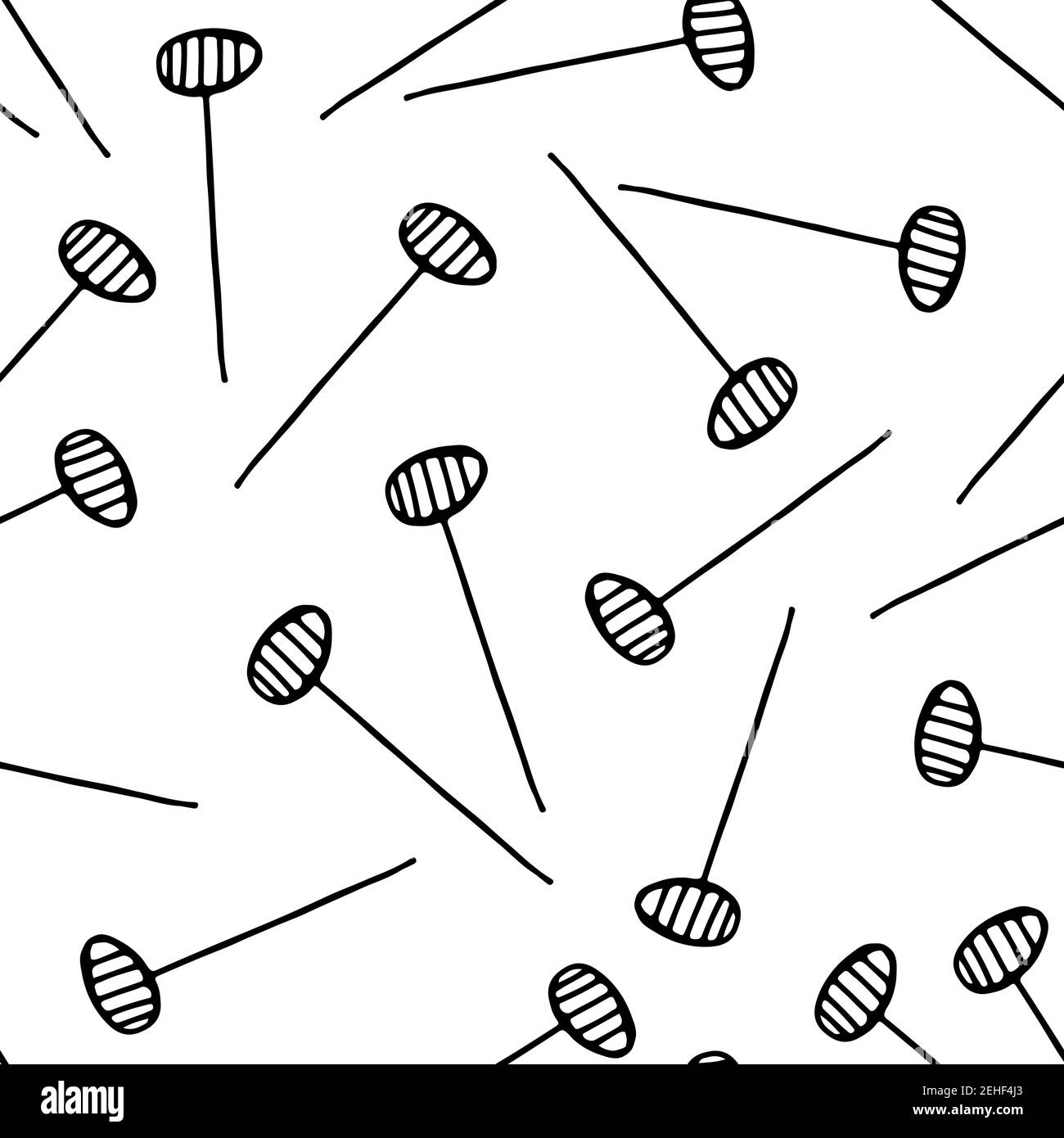 Abstract wild flower seed head seamless vector pattern background ...