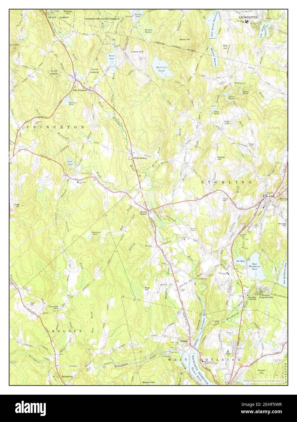 Sterling, Massachusetts, map 1968, 1:24000, United States of America by ...