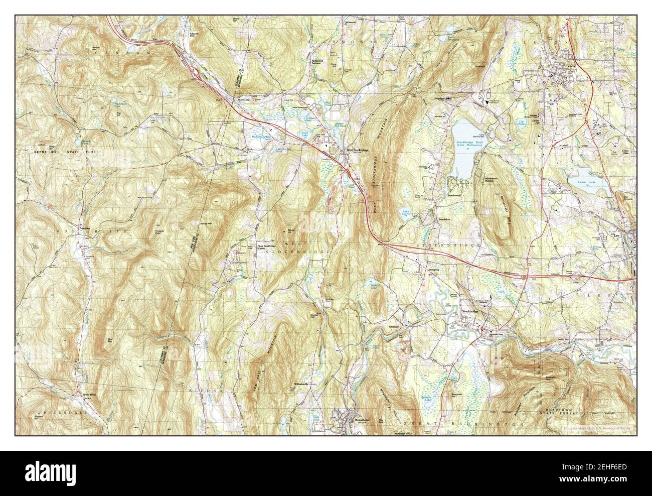 Stockbridge, Massachusetts, map 1987, 1:25000, United States of America ...