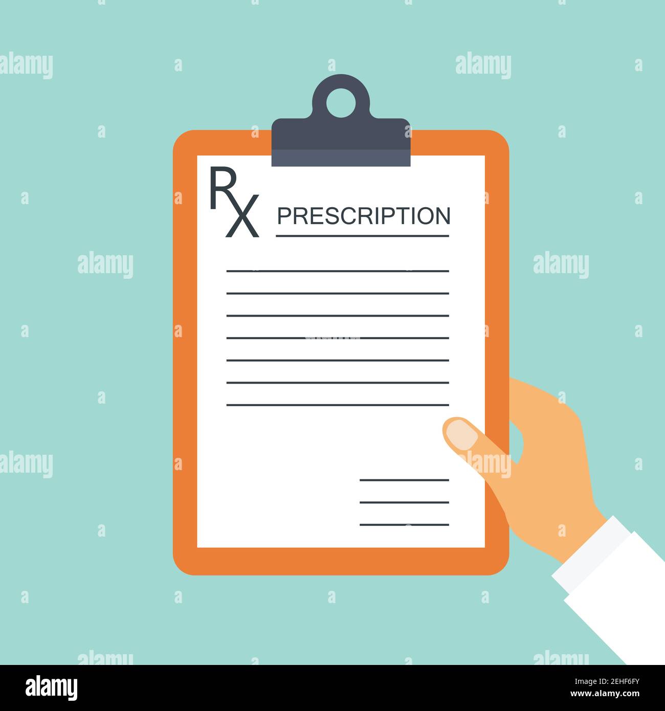 Prescription medicine paper Stock Vector Images - Alamy