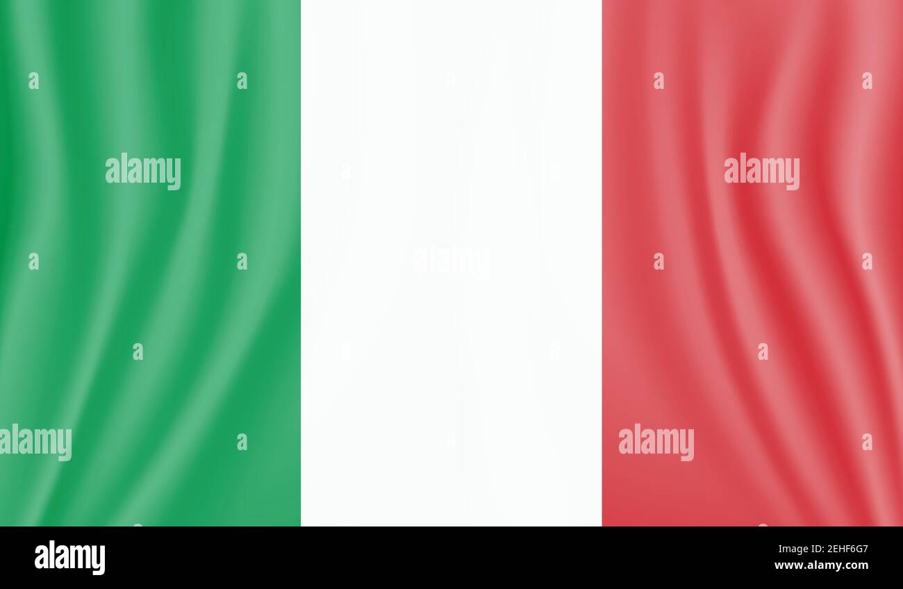 Italy flag with waving grunge texture. Vector background Stock Vector ...