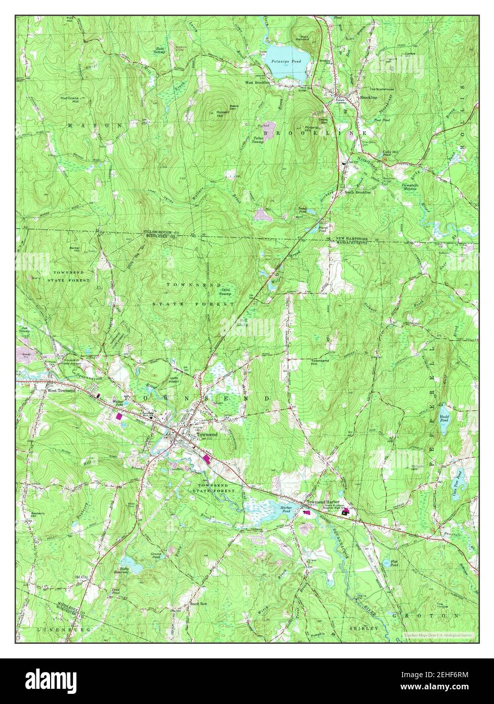 Map of townsend hi-res stock photography and images - Alamy