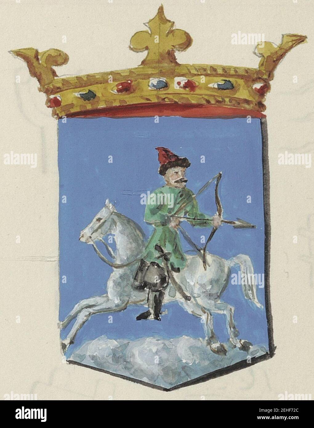 Pahonia Tatarskaja. Пагоня Татарская (B. Starzyński, 1875-1900 Stock ...