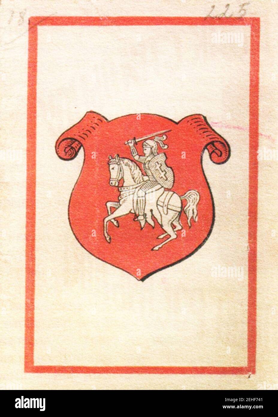 Pahonia, BNR. Пагоня, БНР (1918-20 Stock Photo - Alamy