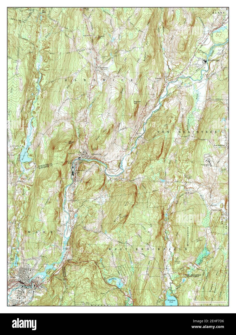 Ware, Massachusetts, map 1969, 1:25000, United States of America by ...