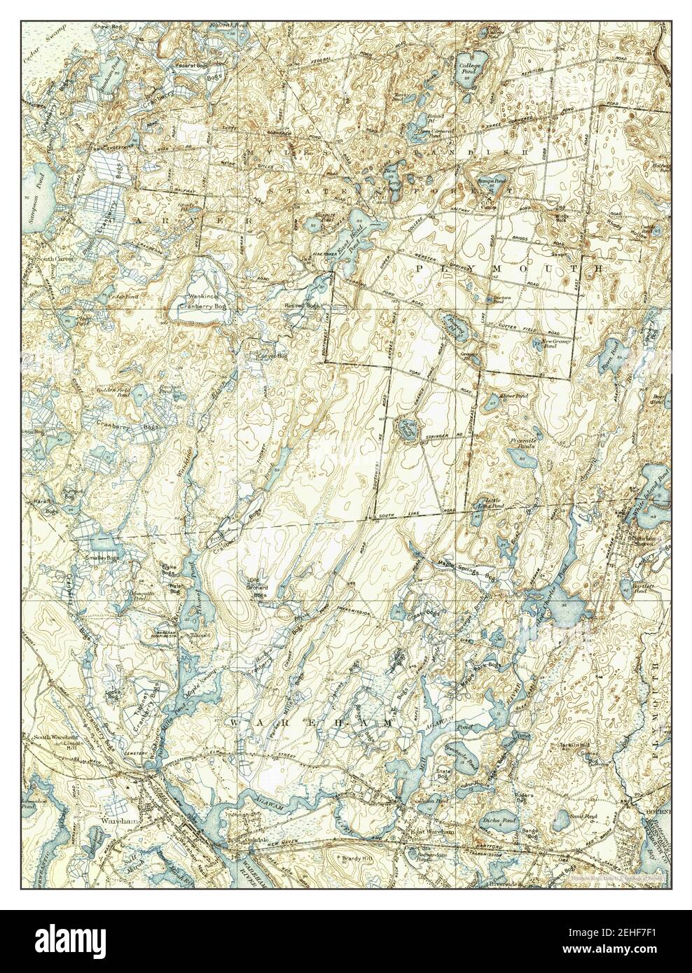 Wareham, Massachusetts, map 1939, 1:31680, United States of America by ...