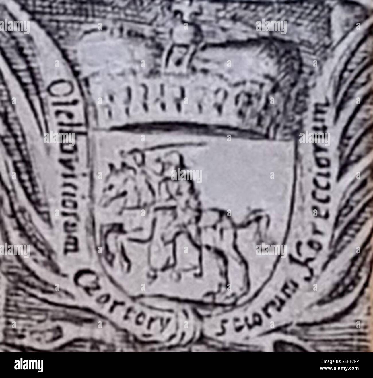 Pahonia. Пагоня (P. Böse, 1742 Stock Photo - Alamy