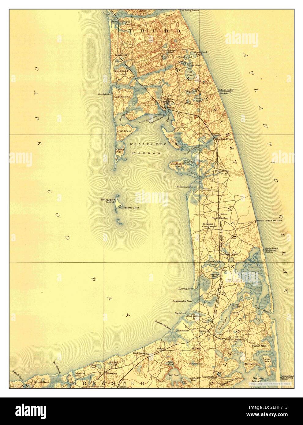 Map of wellfleet hi-res stock photography and images - Alamy