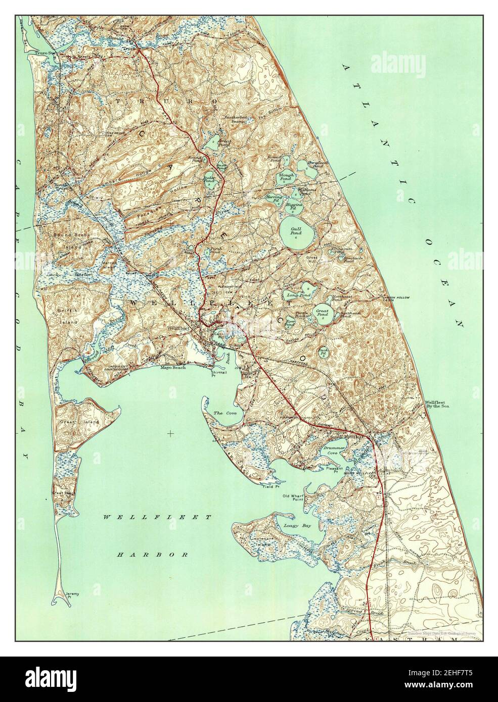 Map of wellfleet hi-res stock photography and images - Alamy