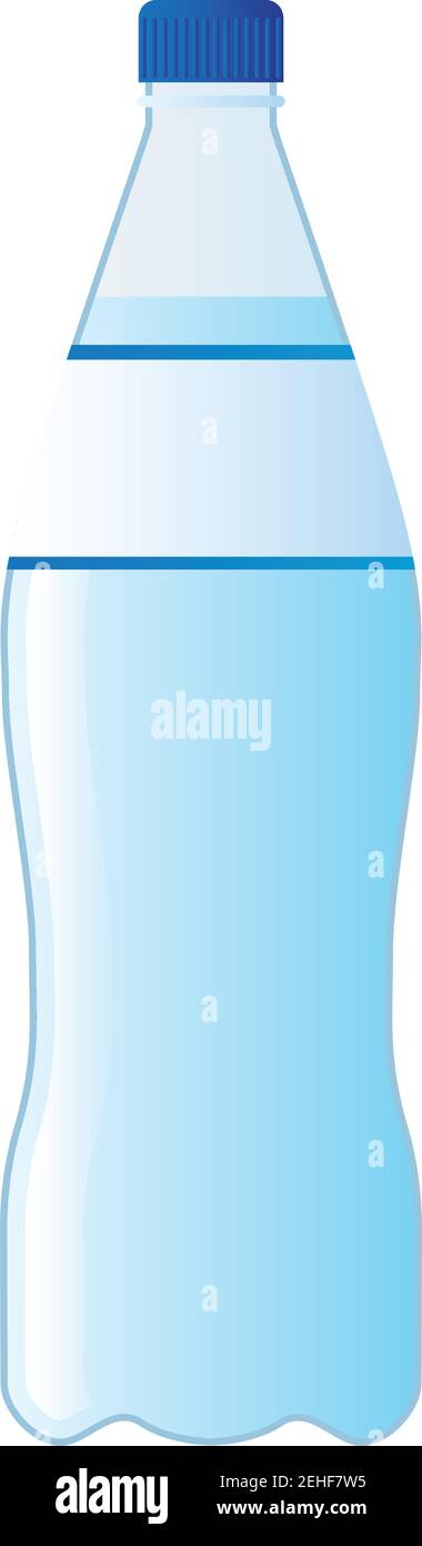 mineral water bottle isolated on white background. vector illustration ...