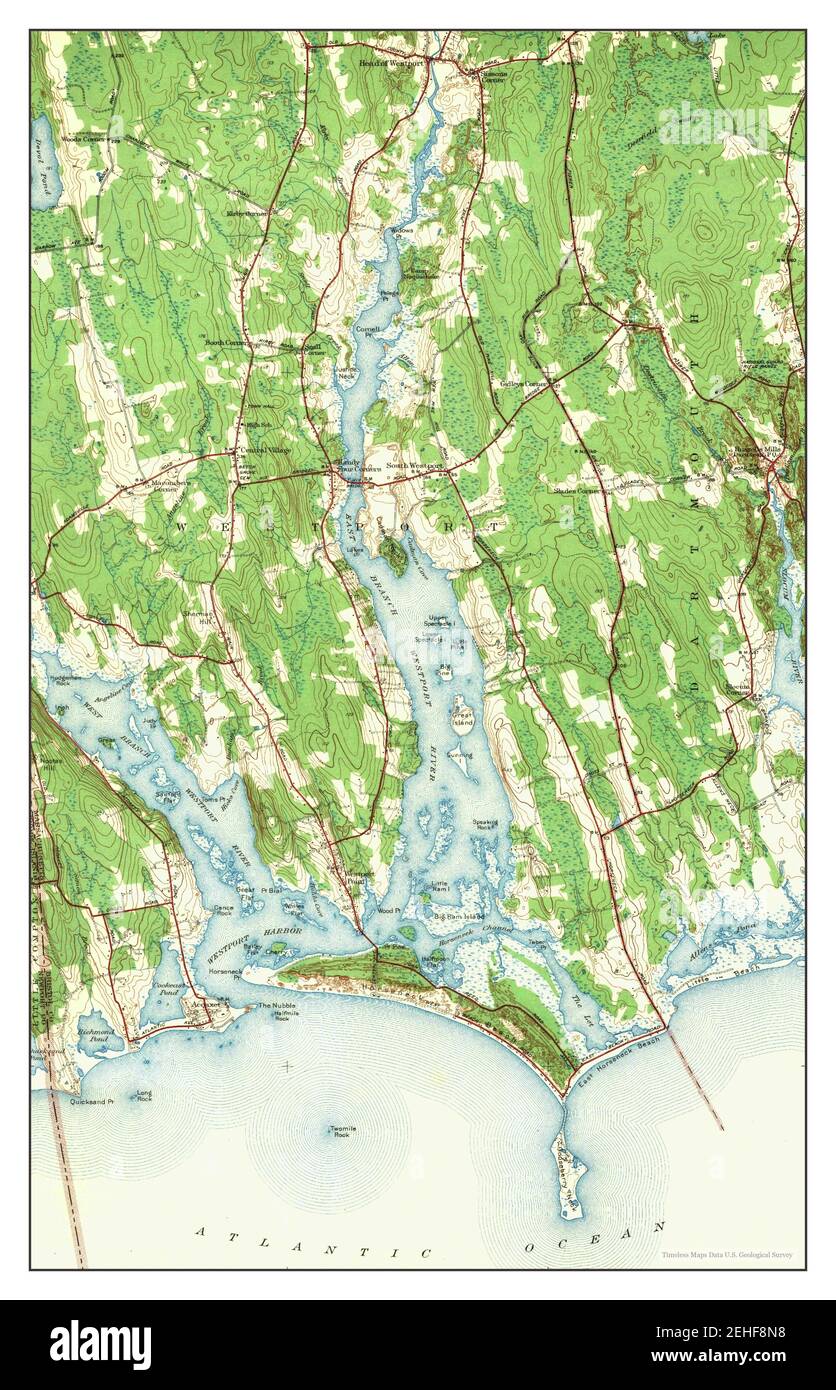 Westport, Massachusetts, map 1942, 1:31680, United States of America by ...
