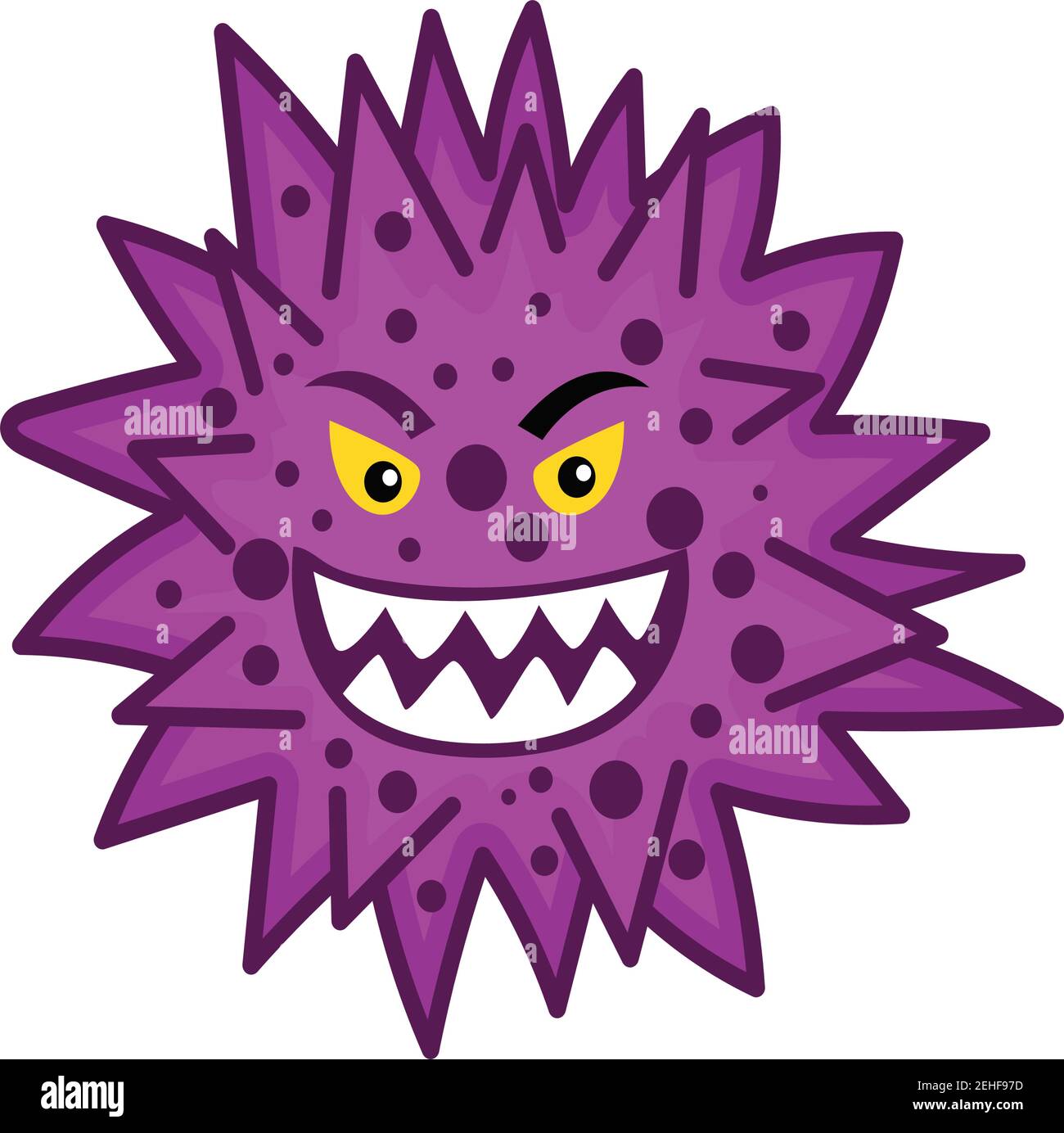 virus logo isolated on white background for science symbol. vector ...