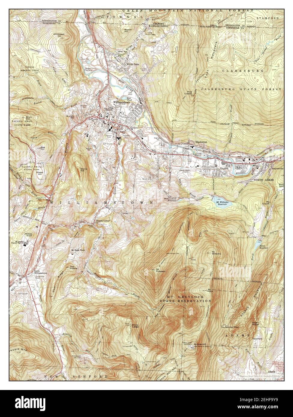 Williamstown, Massachusetts, map 1973, 1:24000, United States of ...