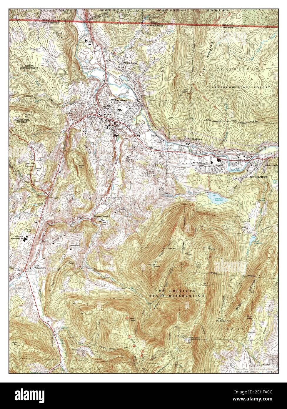 Williamstown, Massachusetts, map 1997, 1:24000, United States of ...