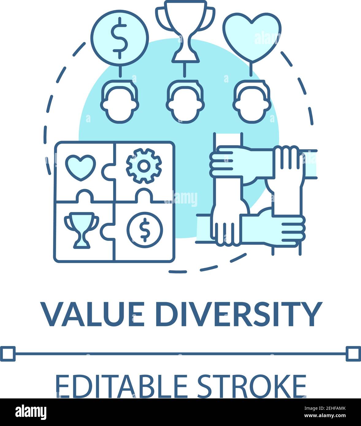 Value diversity concept icon Stock Vector Image & Art - Alamy
