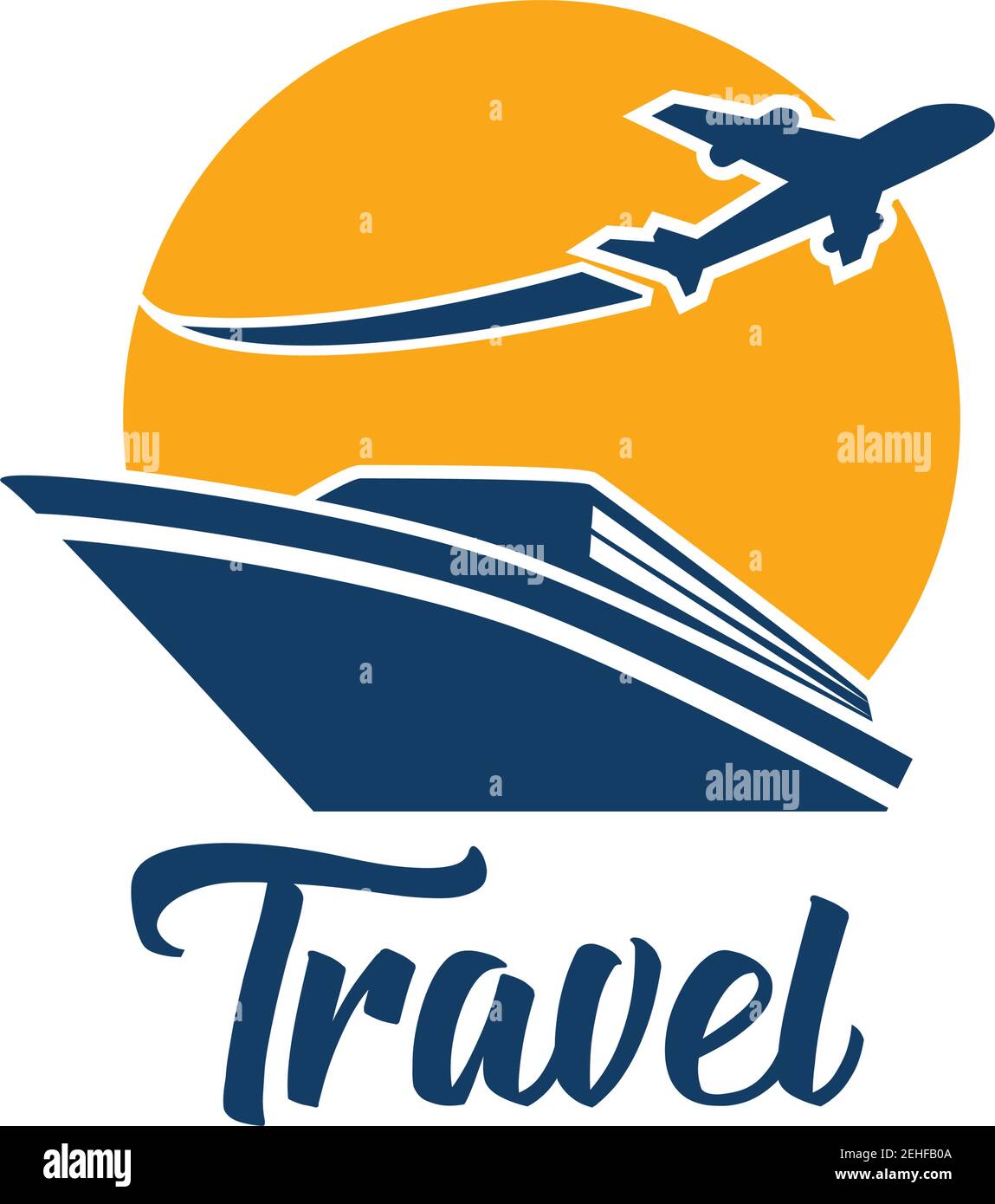 travel tourism logo isolated on white background. vector illustration ...
