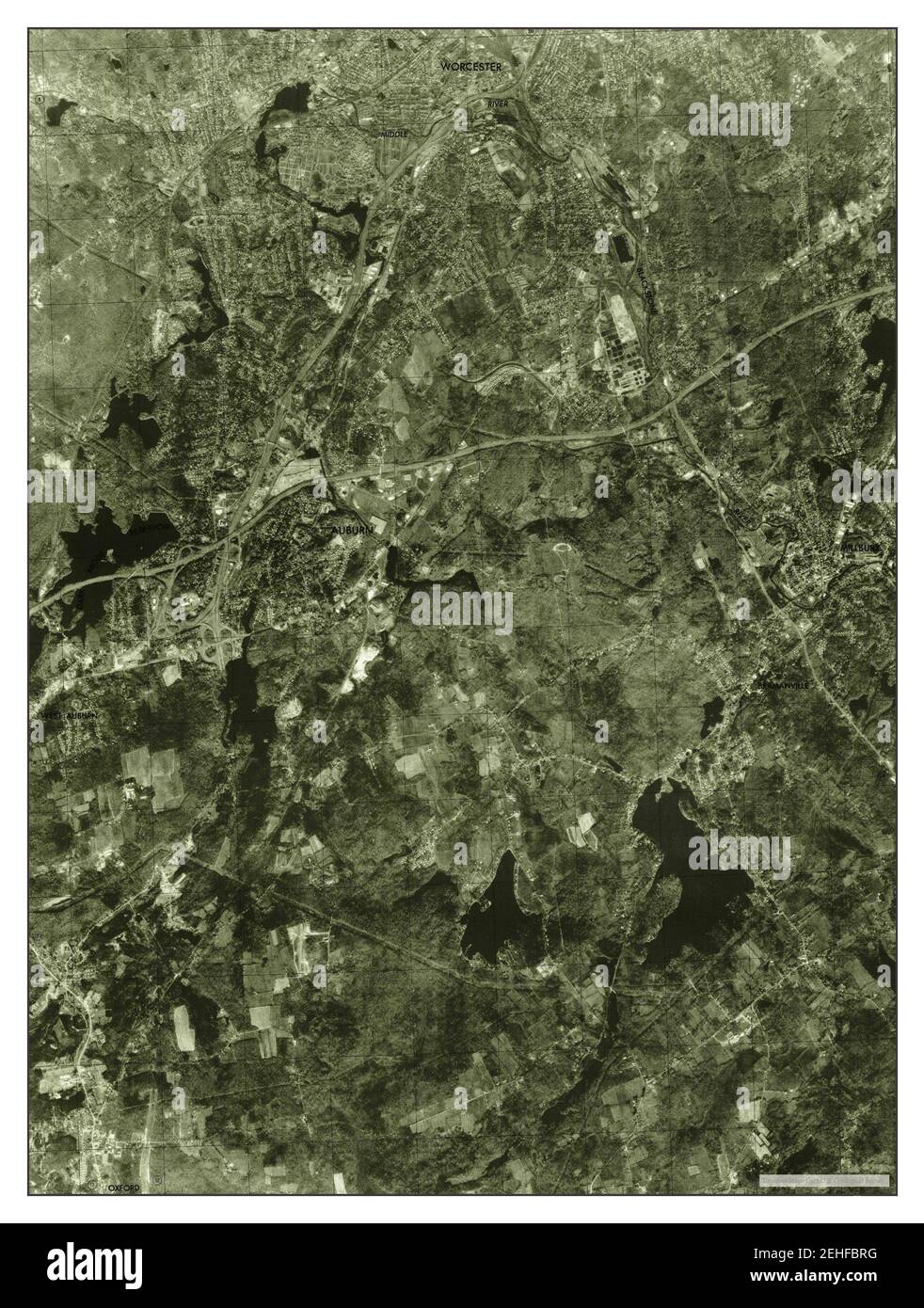 Worcester South, Massachusetts, map 1975, 1:25000, United States of ...