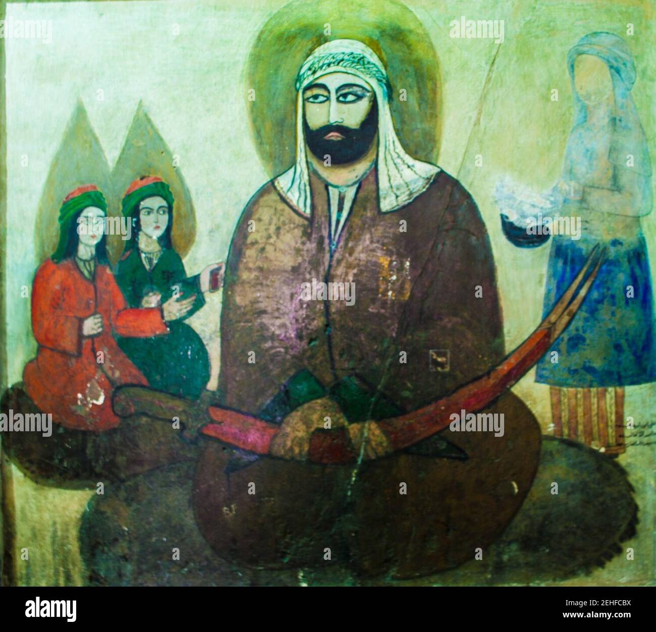 Painting in Emamzadeh Esmaeil Stock Photo - Alamy