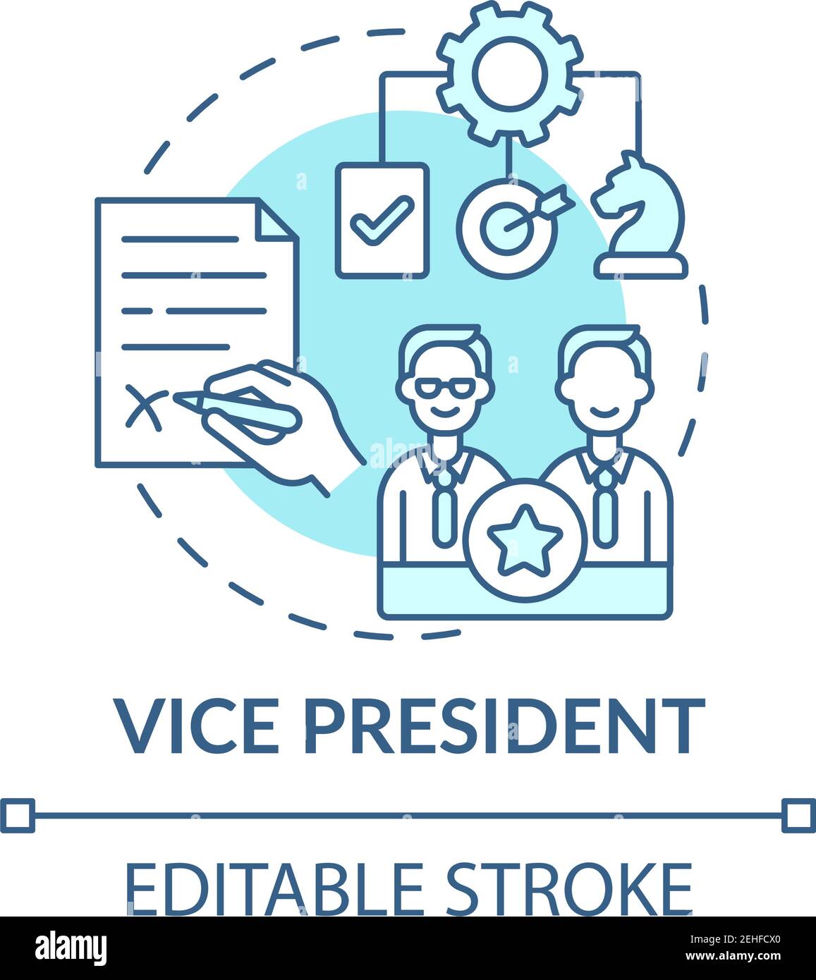 Vice president concept icon Stock Vector Image & Art - Alamy