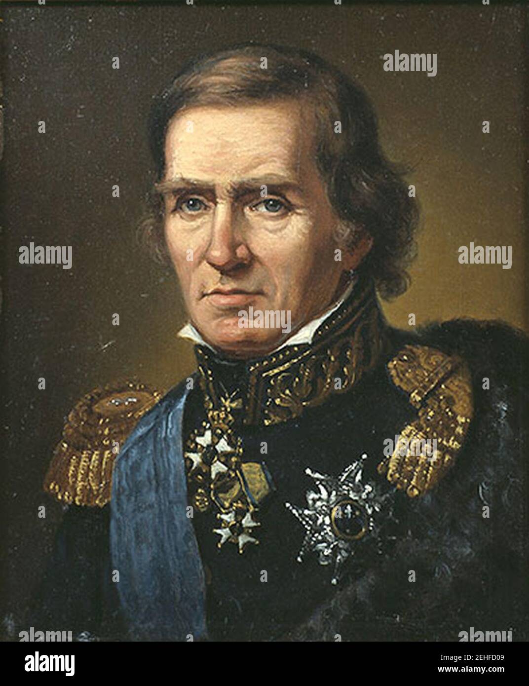 Painting of Baltzar von Platen (1766-1829 Stock Photo - Alamy