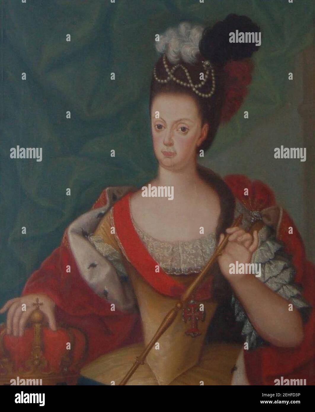 Painting of Dona Maria I held at the Instituto Histórico Geográfico da ...
