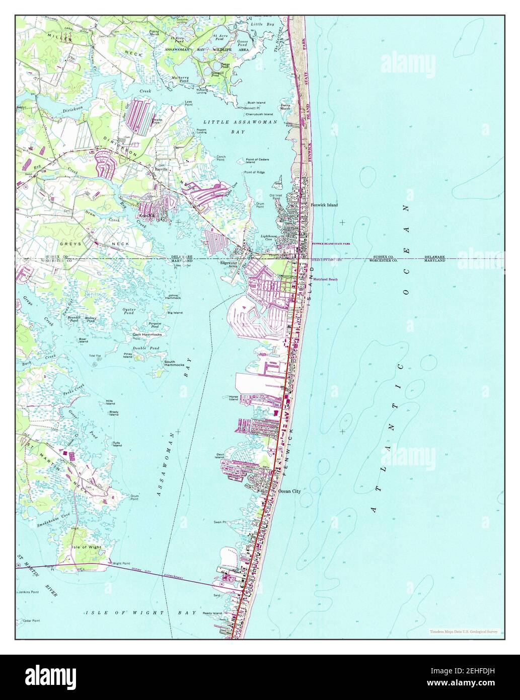 Assawoman bay Cut Out Stock Images & Pictures - Alamy