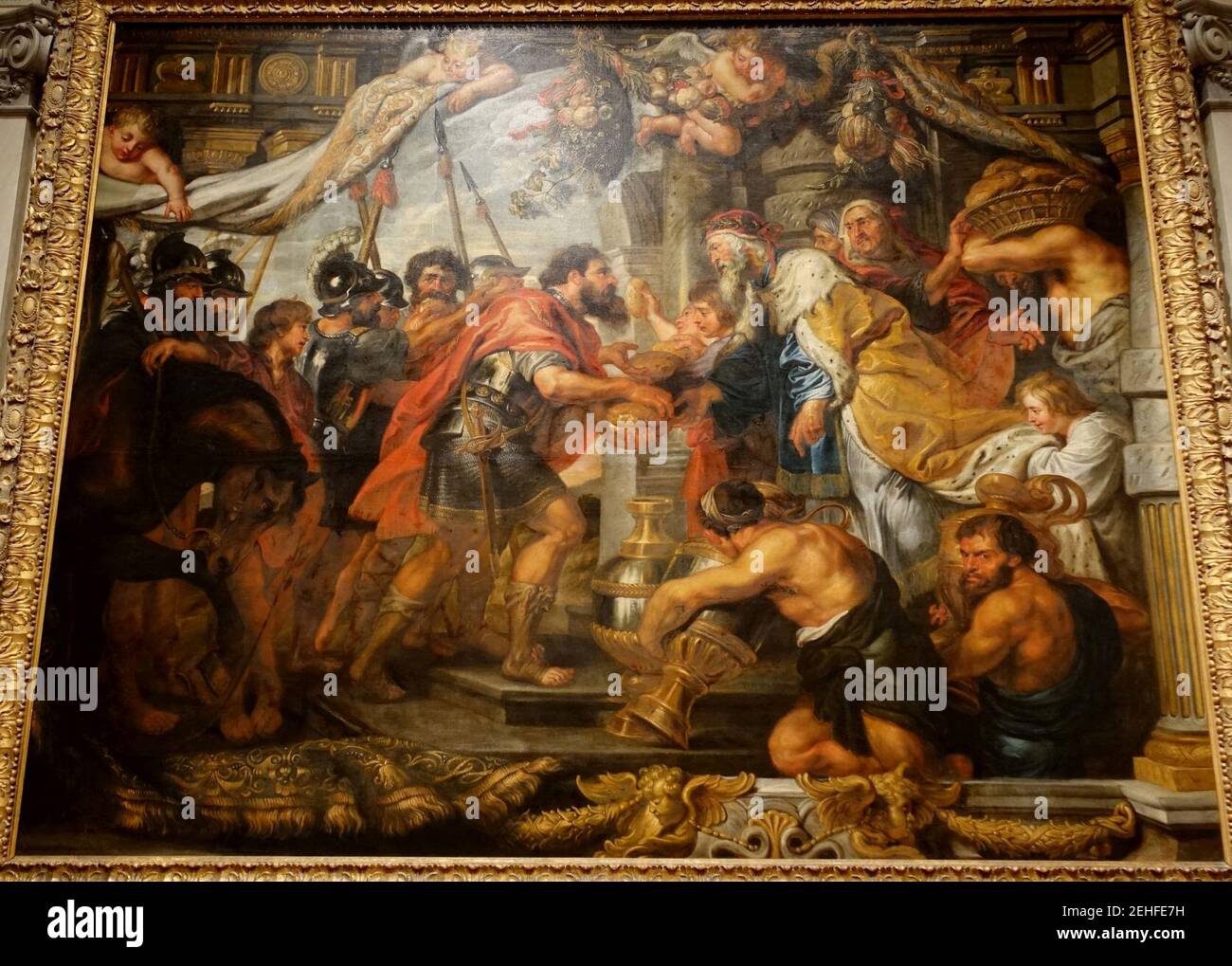 Painting of tapestry for the Convent of Las Descalzas Reales, workshop ...