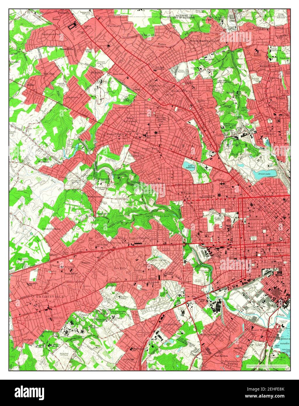 Old map of baltimore Cut Out Stock Images & Pictures - Alamy
