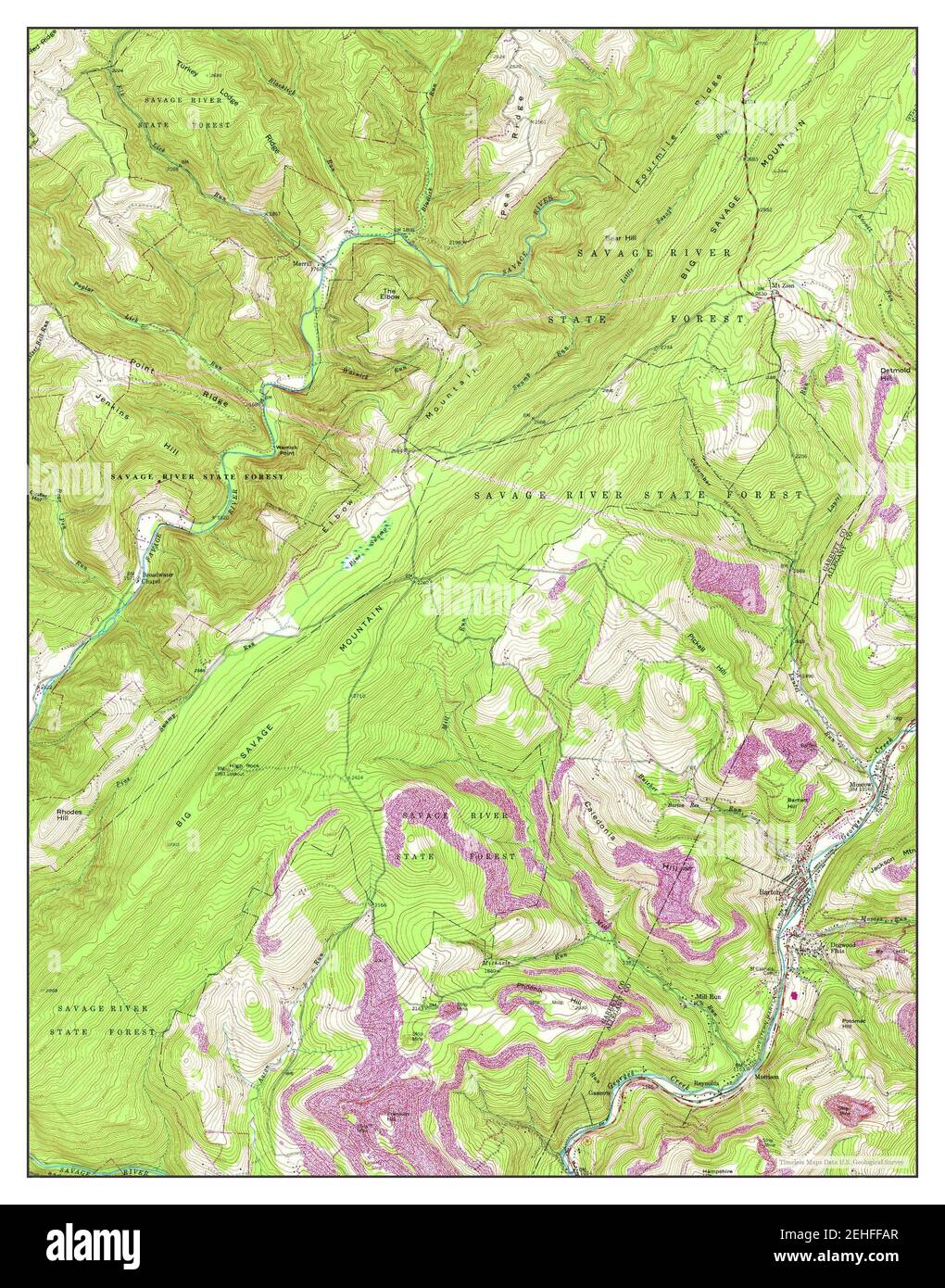 Barton, Maryland, map 1947, 1:24000, United States of America by ...