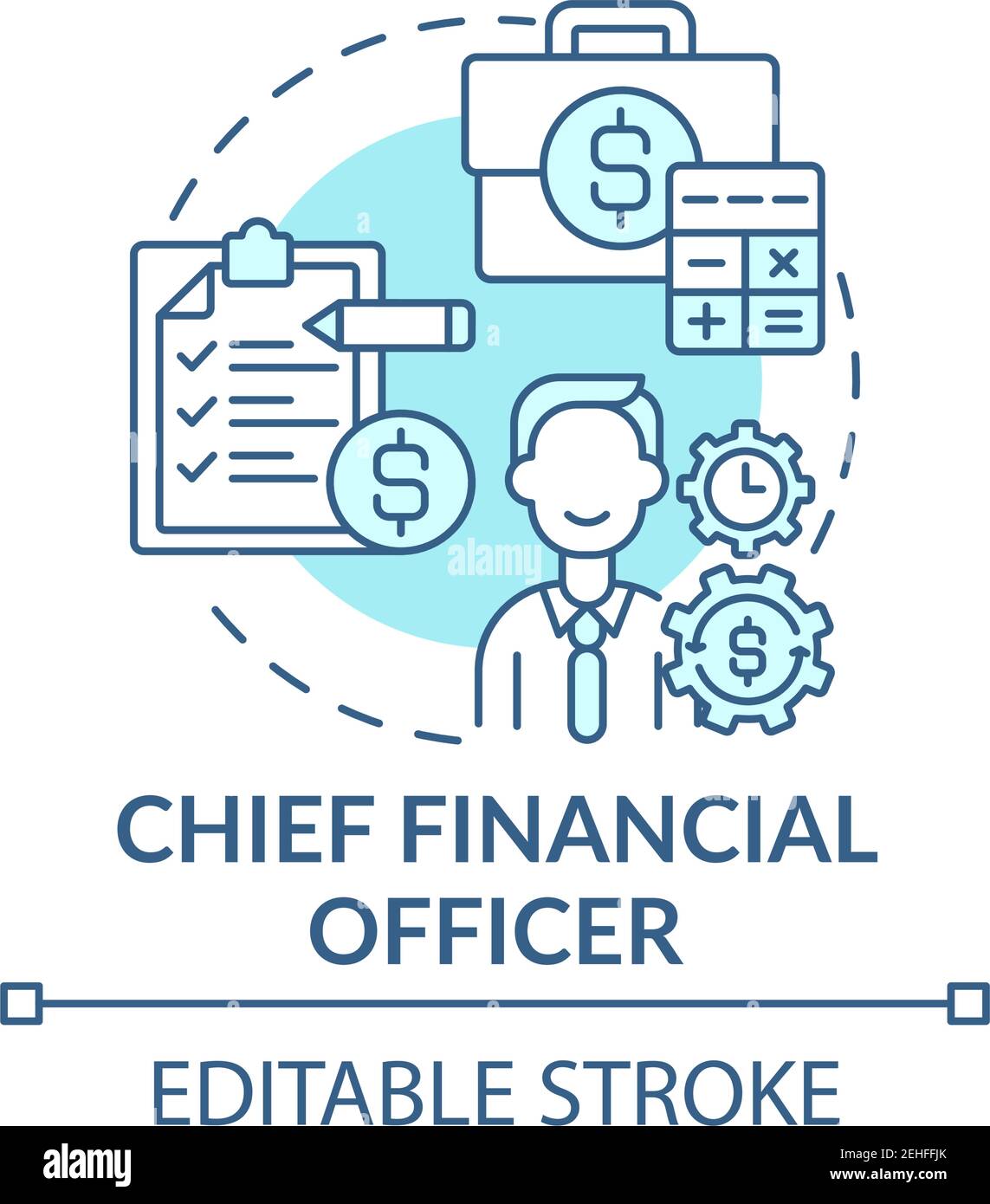 Chief financial officer concept icon Stock Vector Image & Art - Alamy