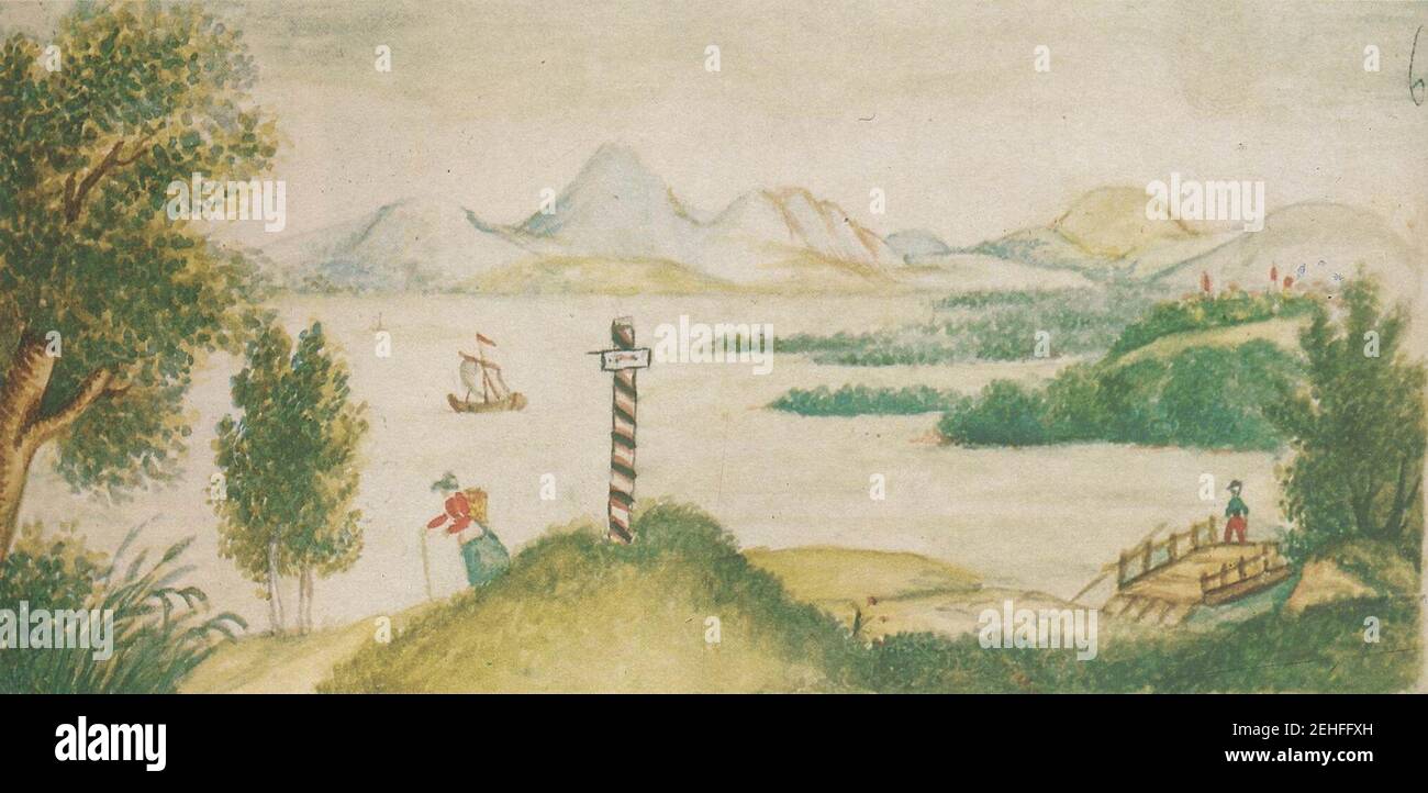 Paintings by Mikhail Lermontov, 1825 Stock Photo - Alamy