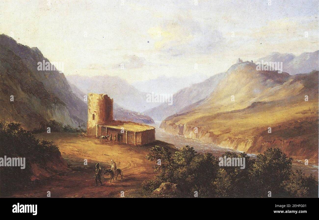 Paintings by Mikhail Lermontov, 1837 Stock Photo - Alamy